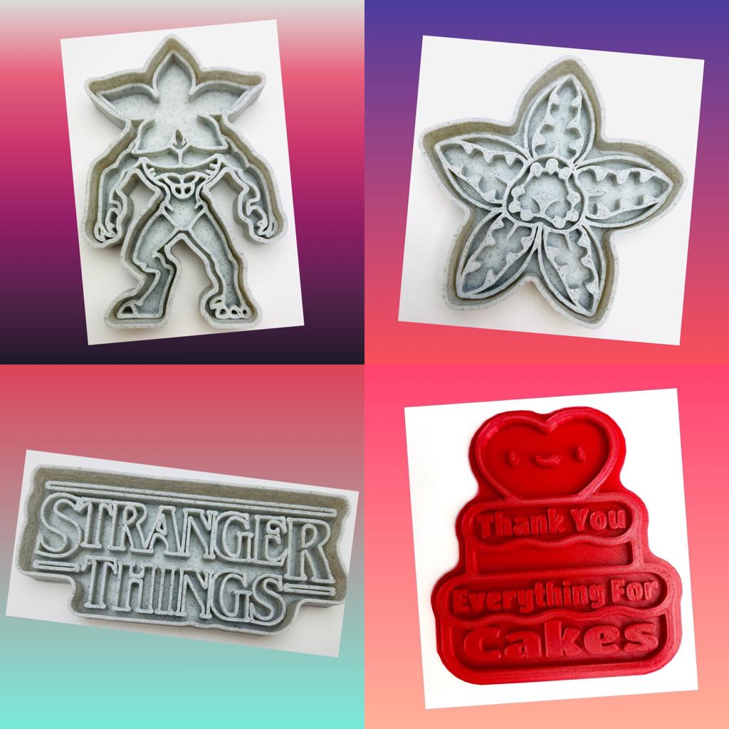Set of 3 Stranger Things Cookie Cutters - Everything For Cakes